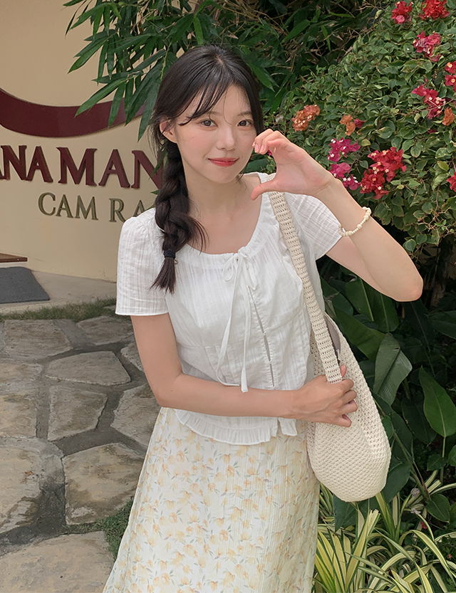 09WOMEN - Yeri Q-ti Frill Blouse 82005 - Codibook.