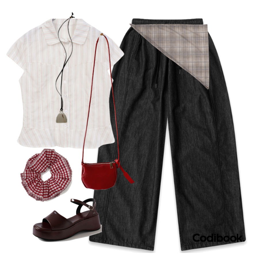 pants,ShortSleeve,sandals 코디 by alex - Codibook.